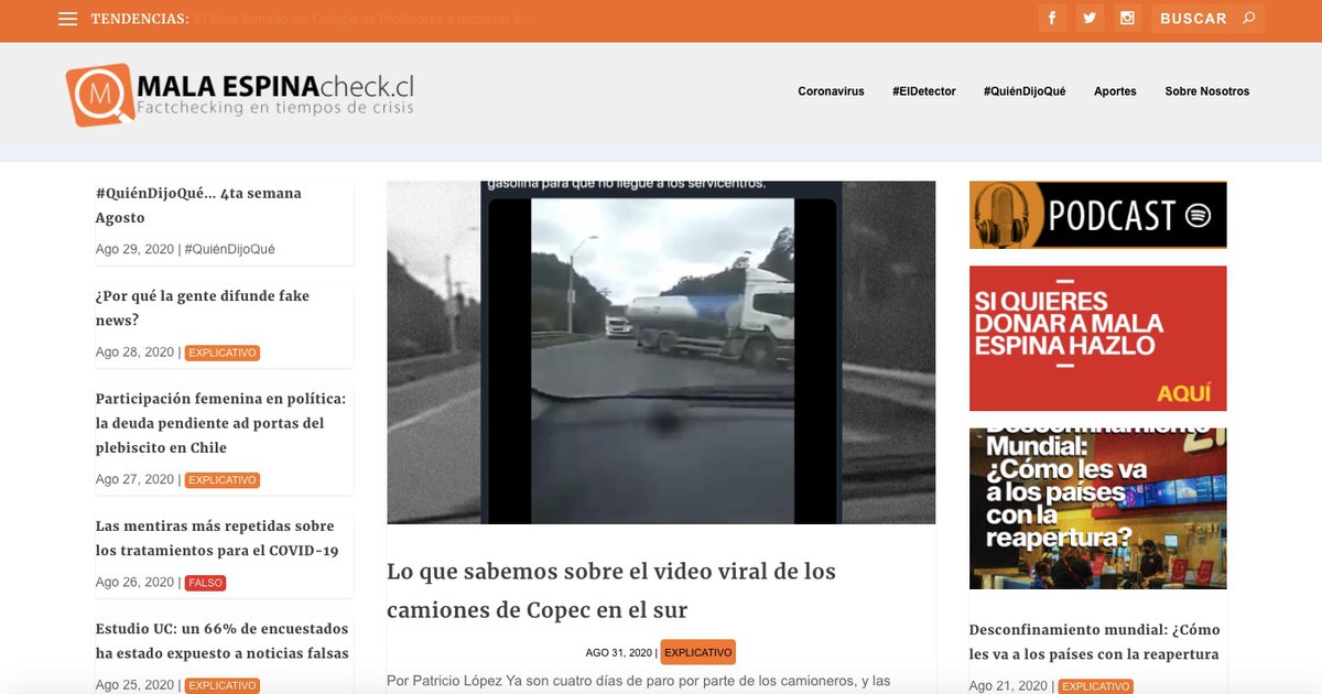 Mala Espina Check - SembraMedia